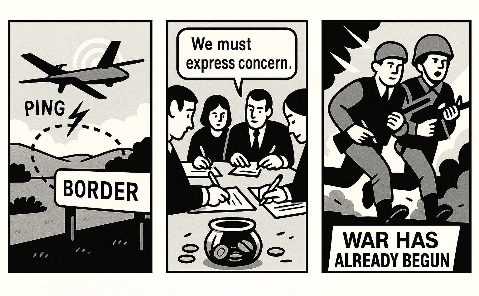 Drones cross borders, words cross fingers - The Modern Hermit