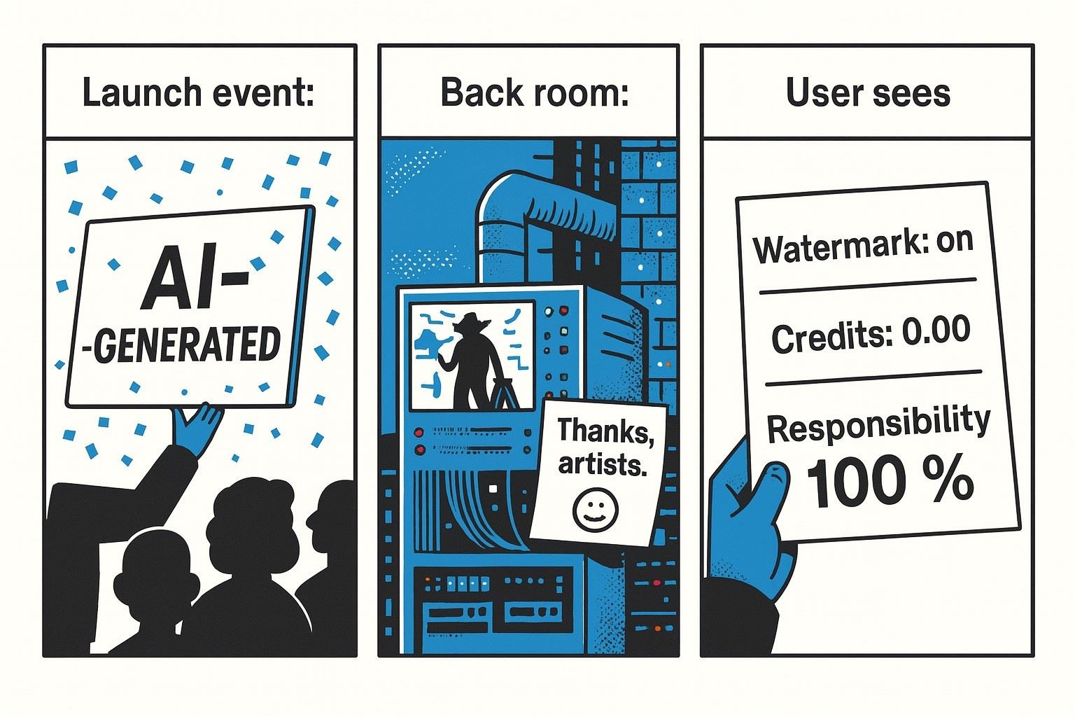 Scrooge AI: loud watermarks, quiet credits, full tills - The Modern Hermit